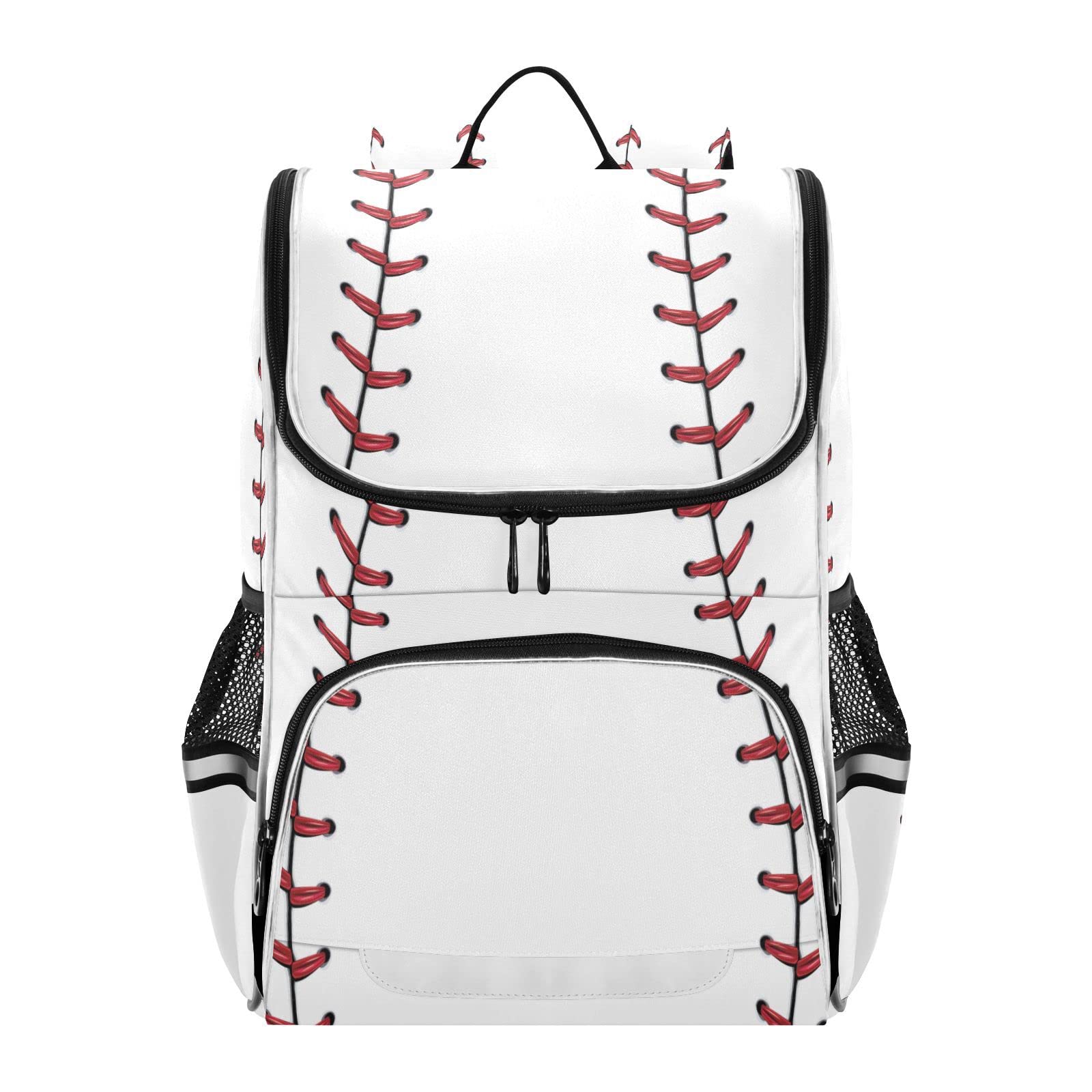 Large Backpacks Baseball Laces, Softball Bookbag Lightweight Laptop ...