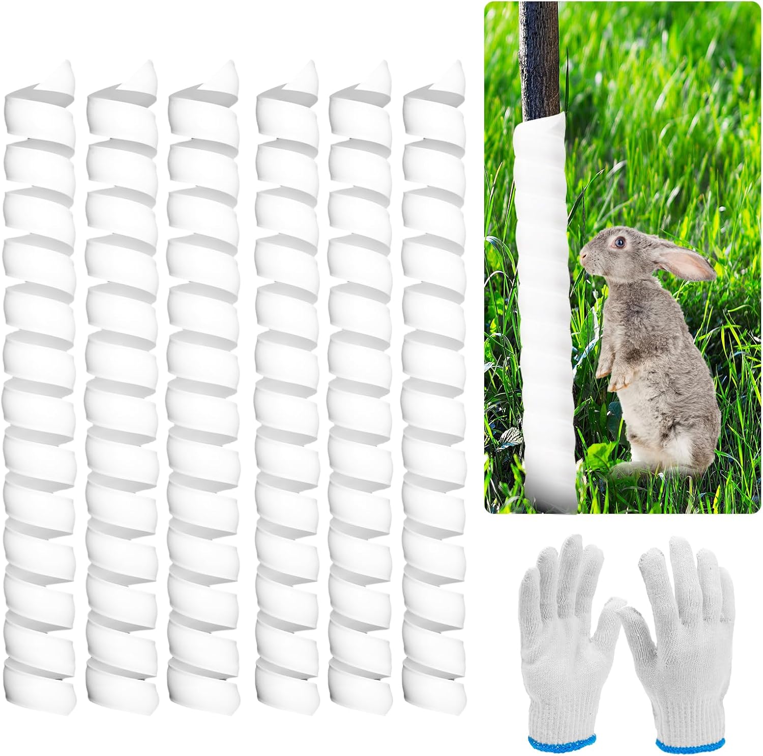 Amazon.com : SDLDEER 6PCS Tree Trunk Protector Guard, 2 Size Plastic ...