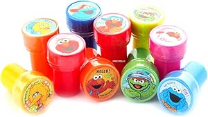 Amazon.com: Elmo and Friends Stampers Party Favors (10 Stampers) by ...