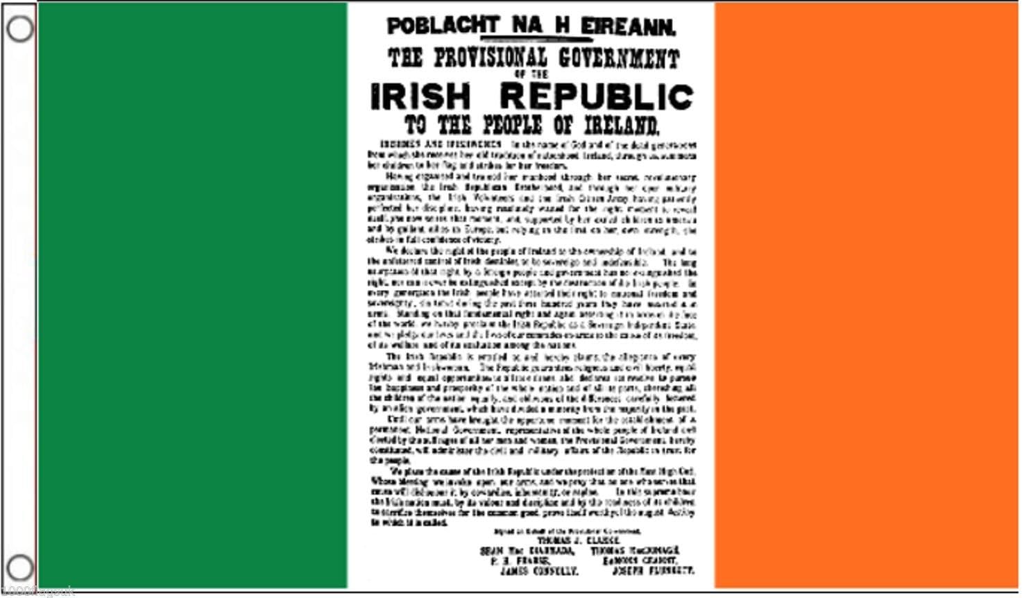 Amazon.com : Ireland Easter Rising Proclamation of The Republic 1916 to ...