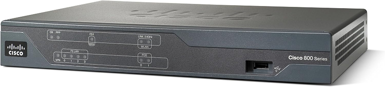 CISCO SYSTEMS C886VA-K9 Cisco 886 VDSL/ADSL over ISDN Multi-mode Router ...