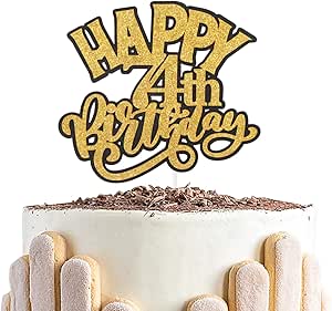 Glitter Happy 74th Birthday Cake Topper - 74 Seventy-Four Years Old ...