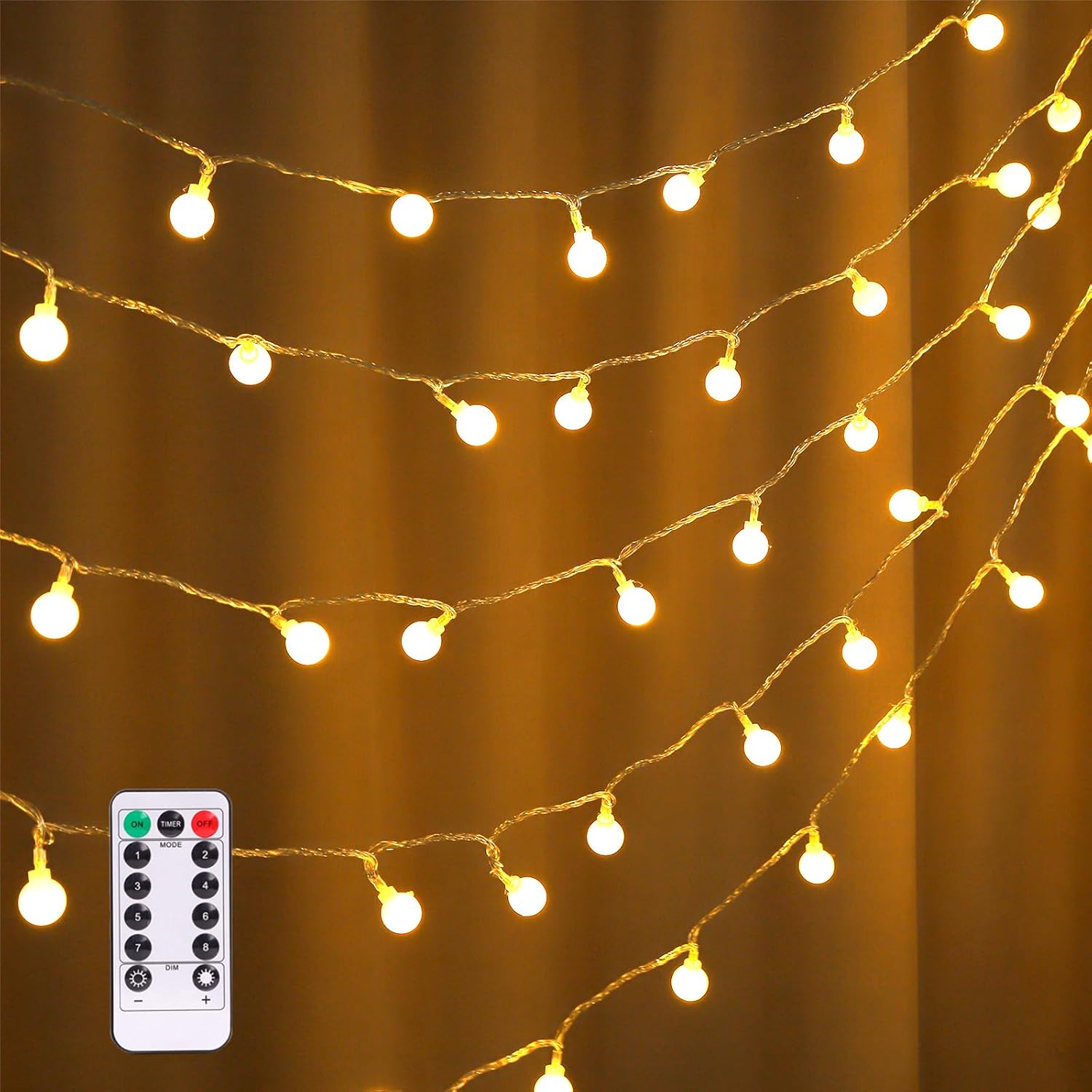 Amazon.com: sgbyti Globe String Lights 32FT 100 LED Fairy Lights USB ...