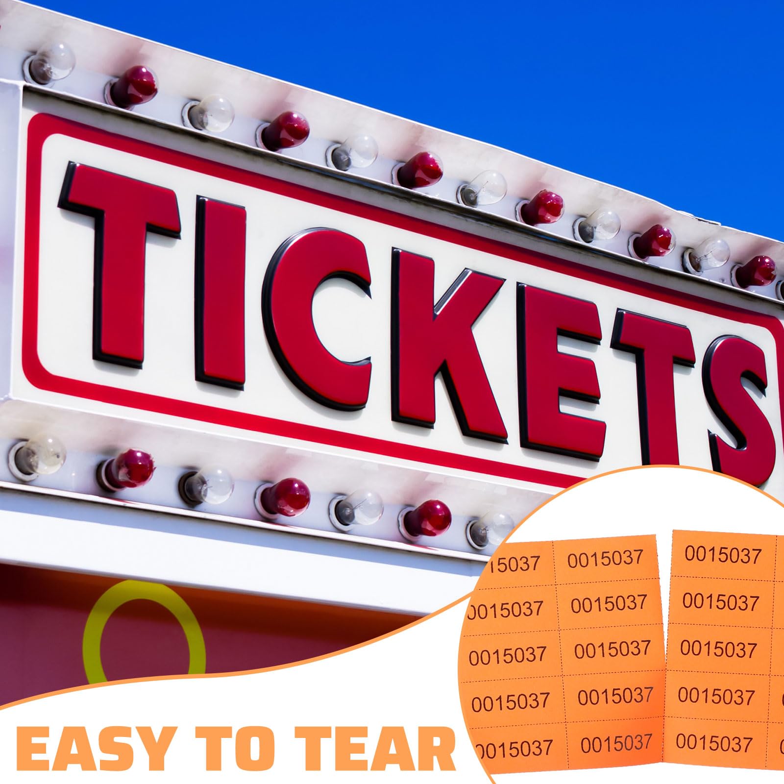 Snapklik.com : Kosiz 2000 Sheets Raffle Ticket 25 Bid Chinese Auction ...