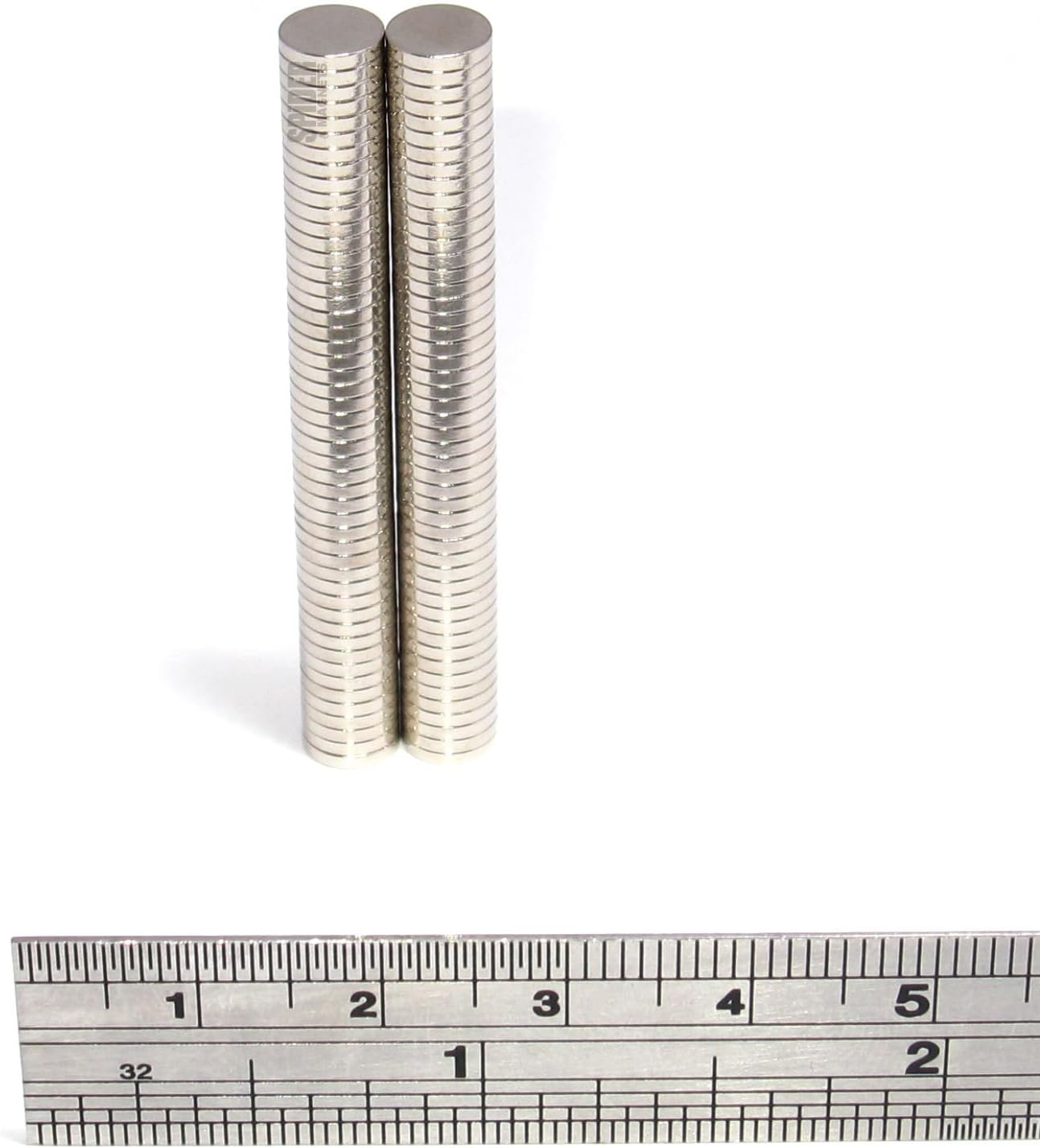 Spider Magnetics Ltd 50 Strong Thin Round Magnets 8x1 mm Neodymium Disc ...