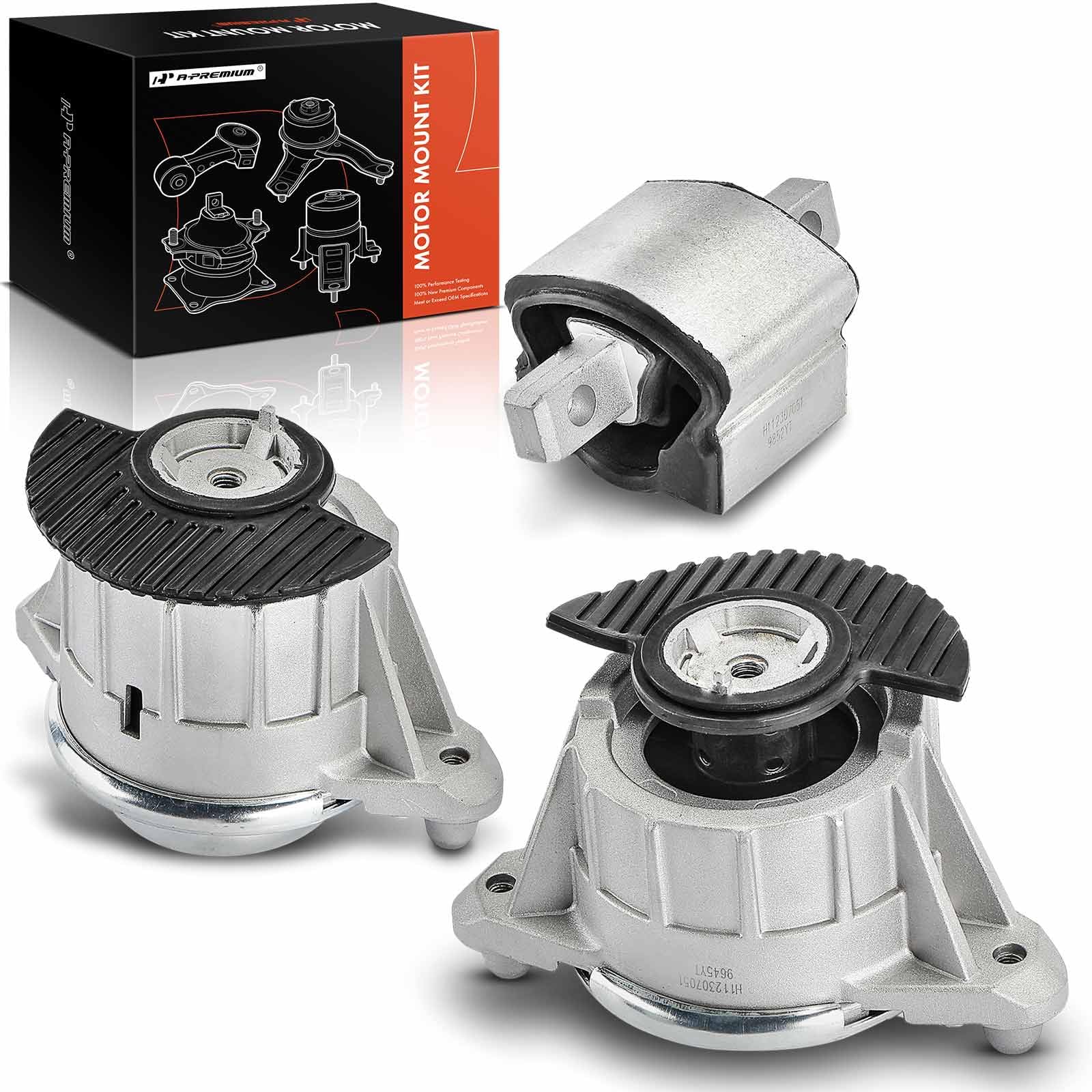 Amazon.com: A-Premium 3PCS Engine Motor Mount and Transmission Mount ...