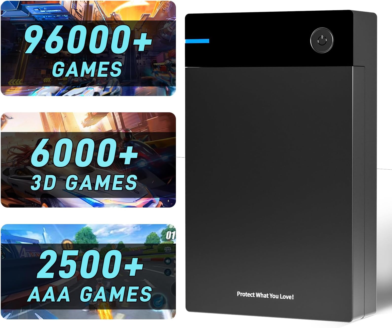 Amazon.com: Kinhank 12TB HDD Retro Gaming Hard Drive with 96000 ...