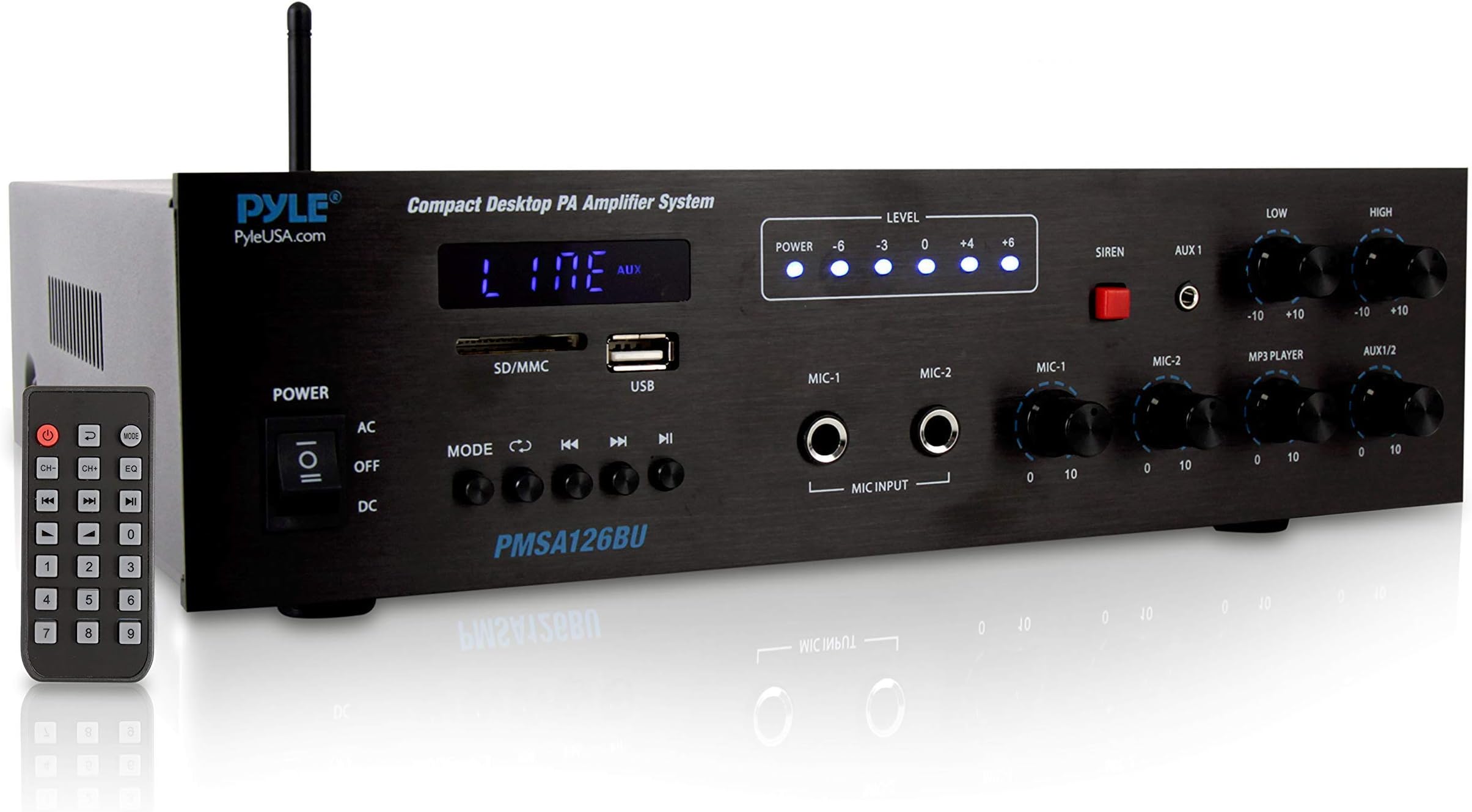 Amazon.com: Pyle Bluetooth Compact PA Speaker & Microphone Receiver ...