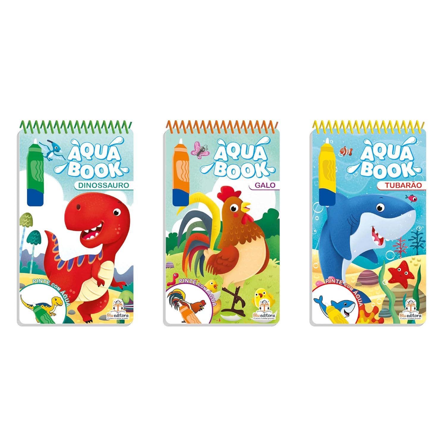 Kit com 3 livros - Aqua Book: Menino | Amazon.com.br