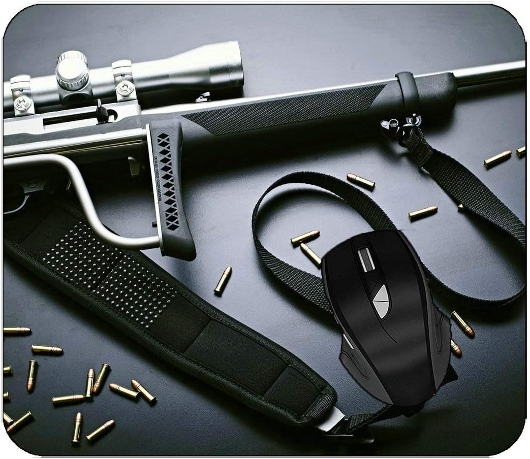 Mousepad profissional para escritório Gun Ruger Rifle | Amazon.com.br