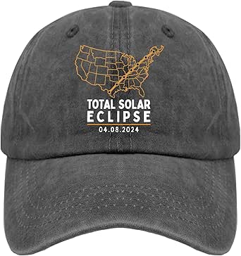 URBANWATCH Total Solar Eclipse 04.08.2024 Hats for Men Baseball Caps ...
