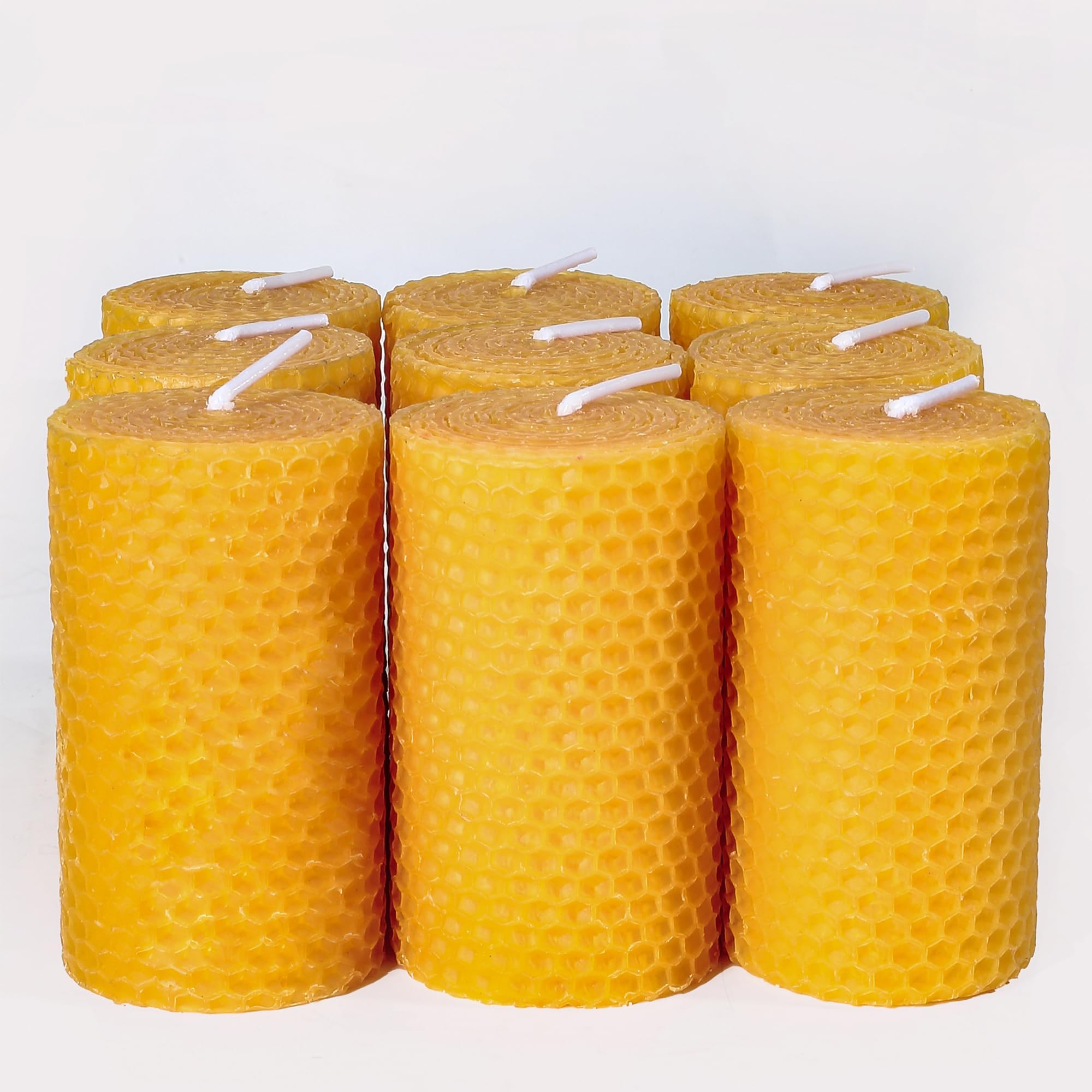 Amazon.com: Bee Hive Candles 100% Pure Beeswax Pillar Candle (3" x 6 ...