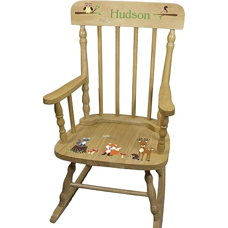 Amazon.com: My Bambino Personalized Boys Wood Rocking Chair : Home ...