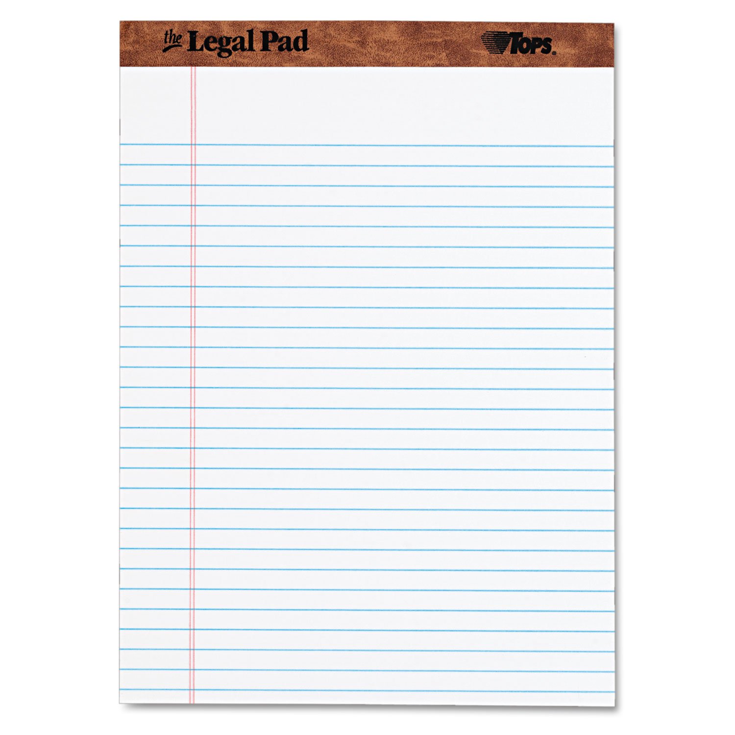 Tops 75330 "The Legal Pad Ruled Pads, Legal/Wide, 8 1/2 x 11 3/4, White ...