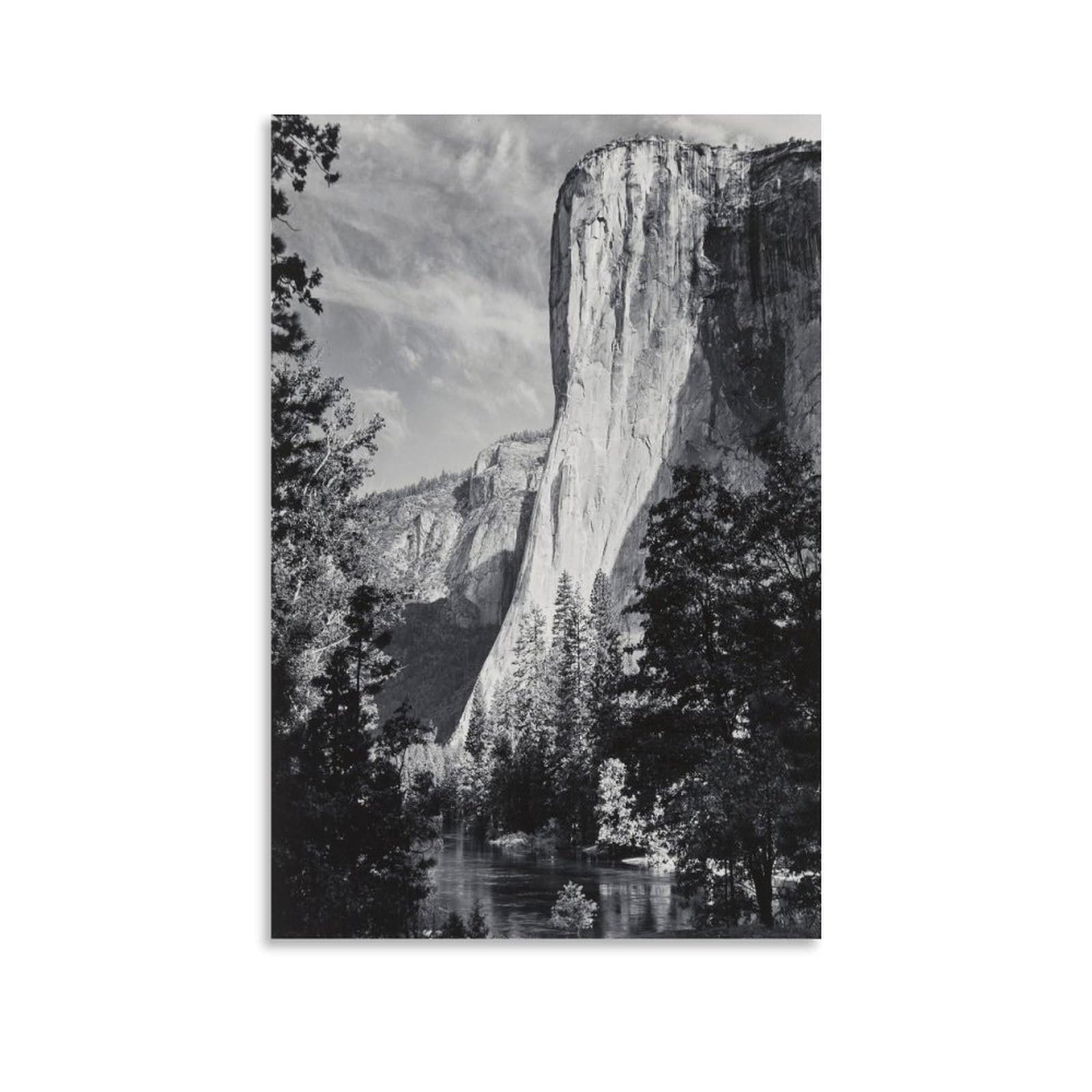 Amazon.com: Ansel Adams - Morning View of El Capitan Canvas Art Poster ...