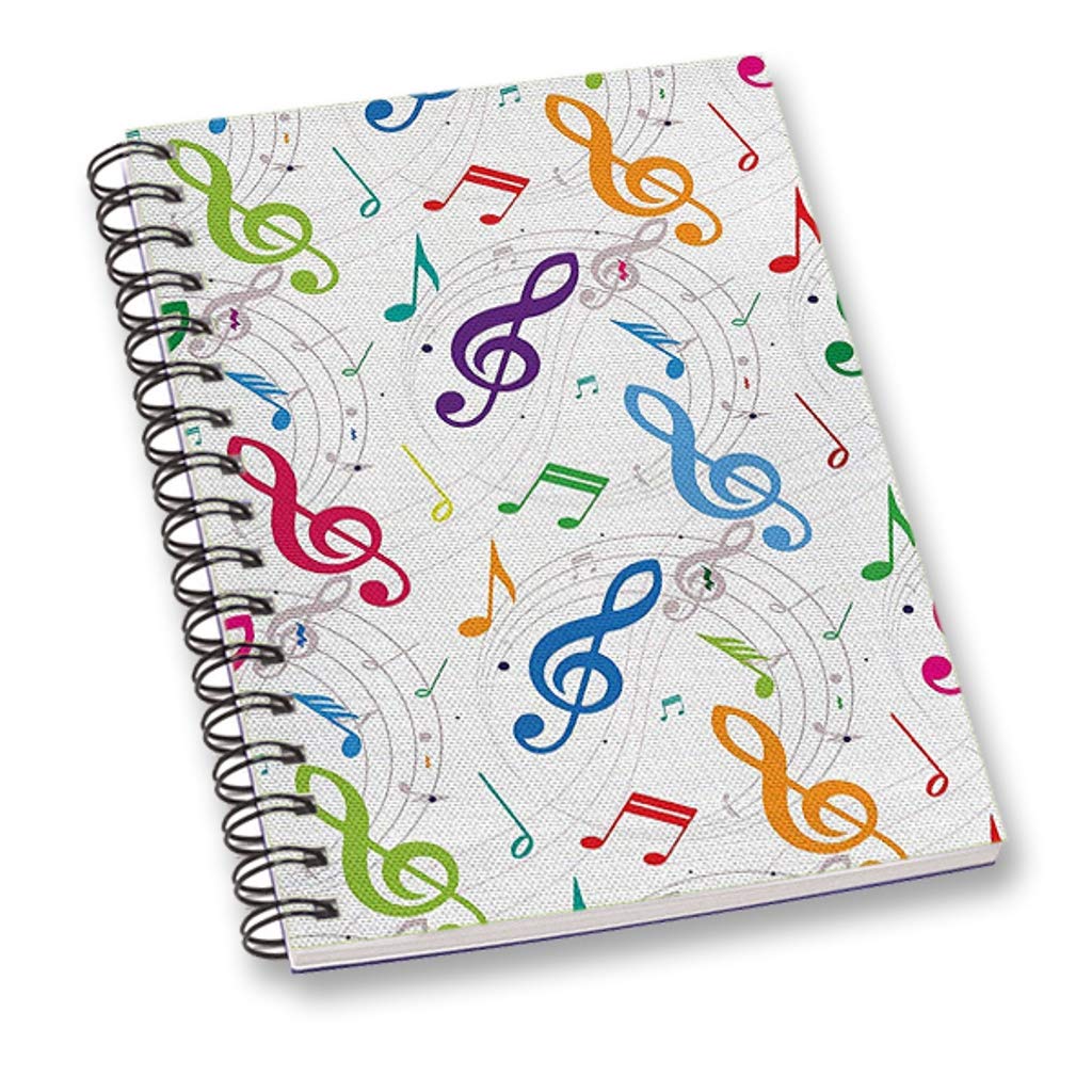RADANYA Music Printed Notebook White Notebook/Journal, 120 College ...