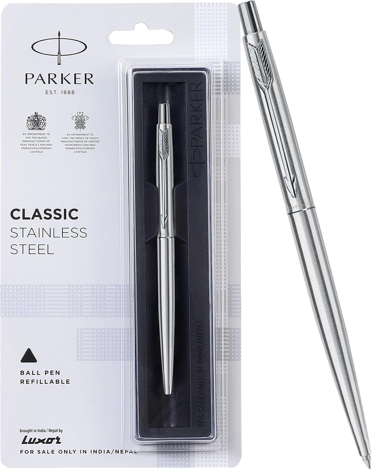 Parker Classic Stainless Steel CT Ball Pen : Buy Online at Best Price ...