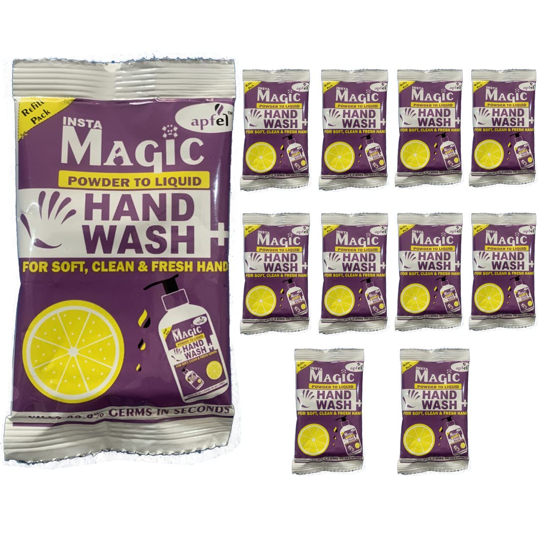 Buy Apfel Insta magic hand wash - Lavender (10 pouches) Powder to ...