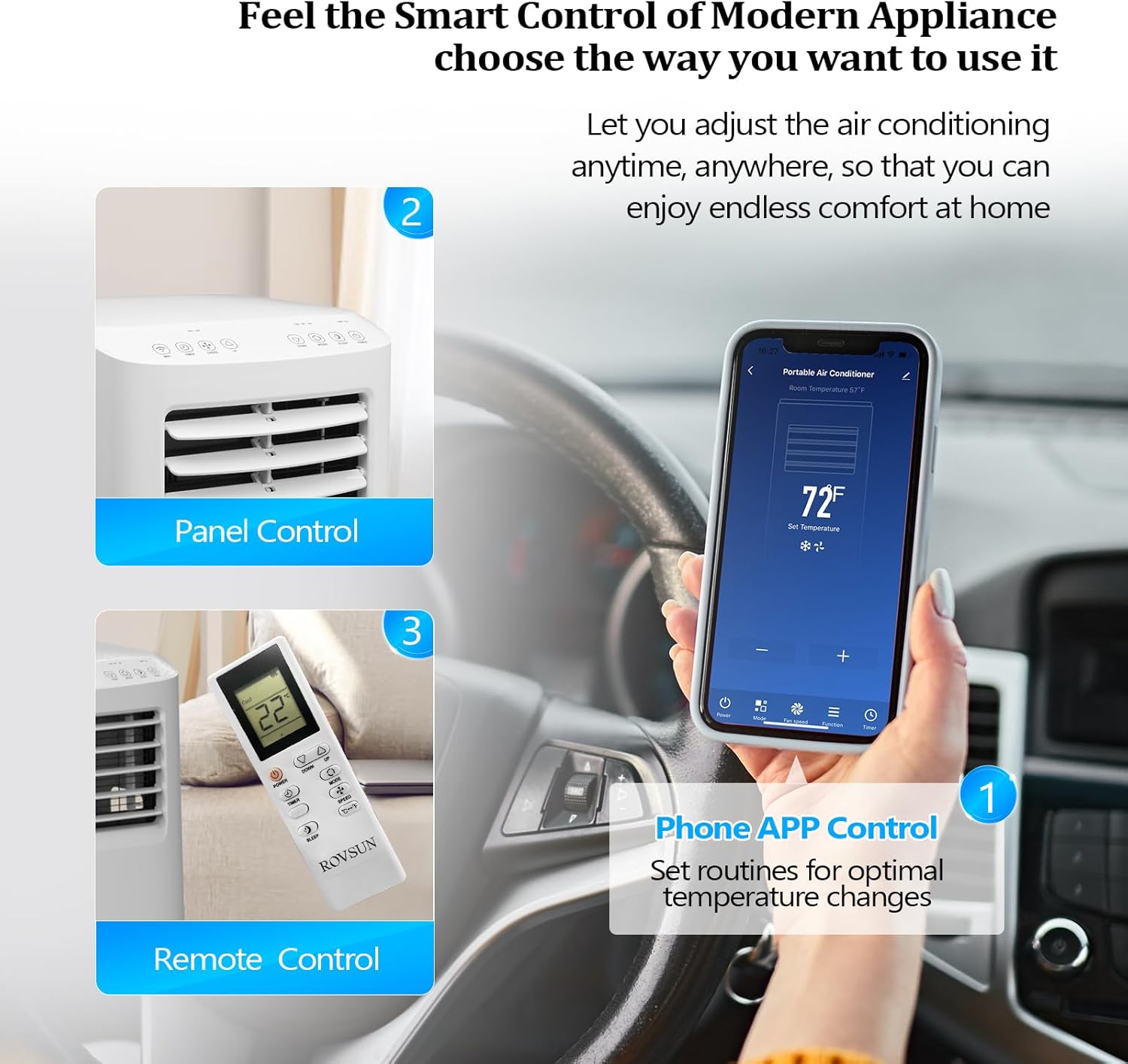 ROVSUN WiFi Enabled 8000 BTU 3-in-1 Portable Air Philippines | Ubuy