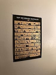 Amazon.com: Official IMDb Top 100 Movies Scratch Off Poster | Premium ...