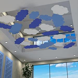 Amazon.com: Cloud Shaped Acoustic Ceiling Panels | Sound Diffusing ...