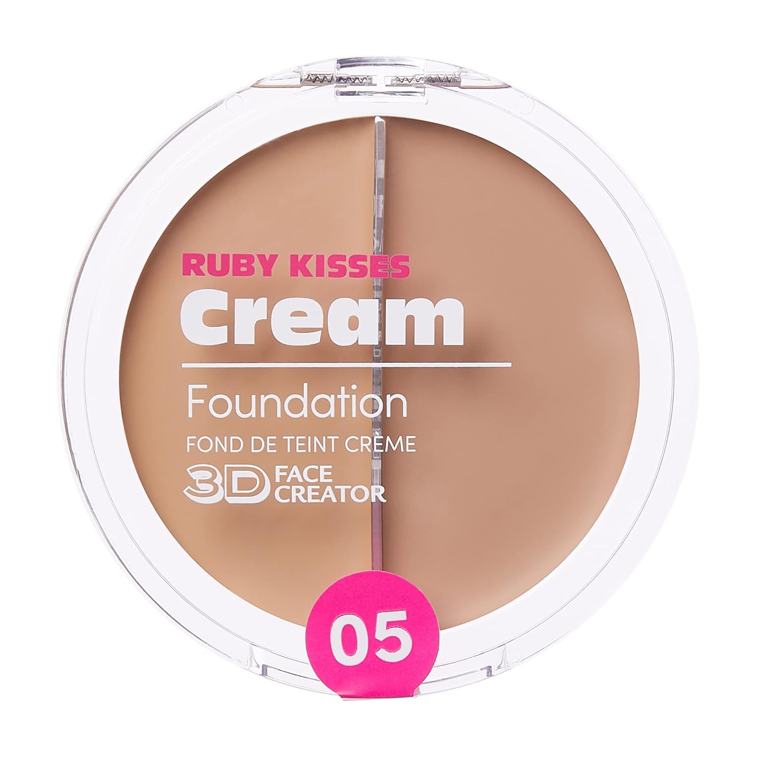 Amazon.com : Ruby Kisses Cream Foundation 3D Face Creator 2-Color ...