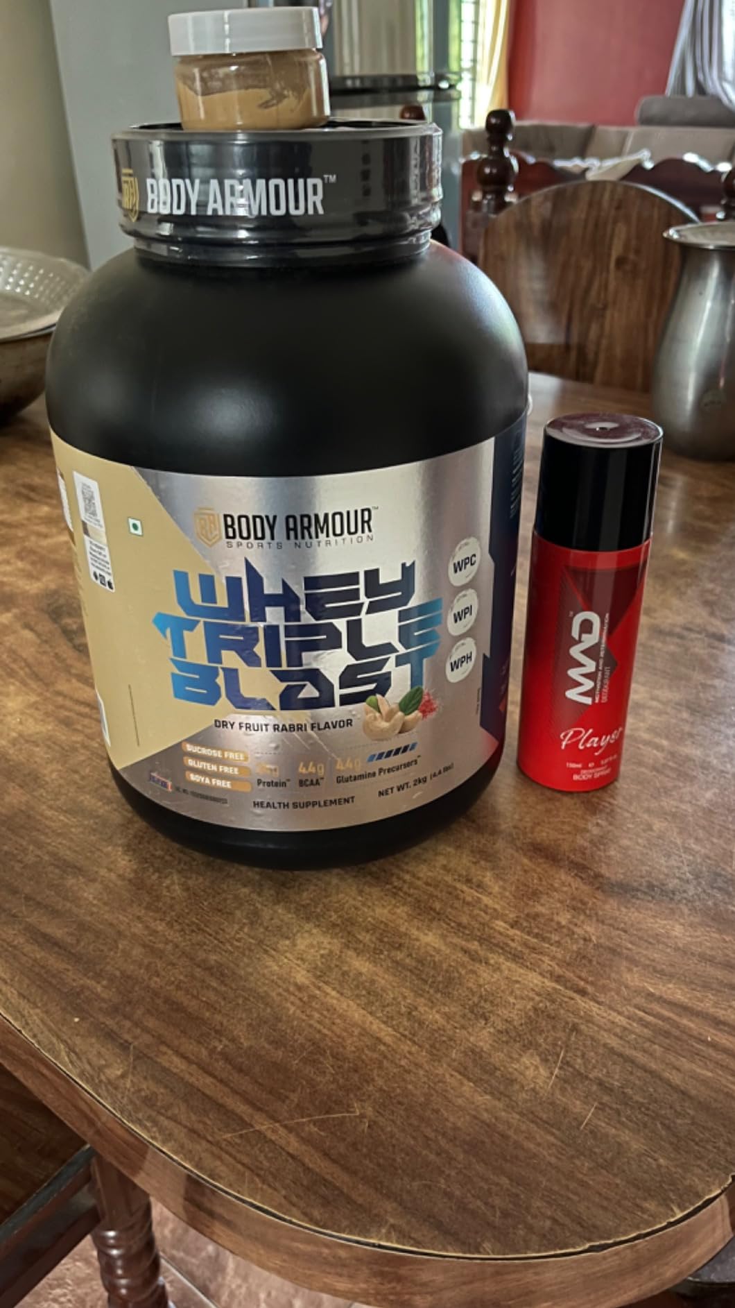 Wellbe Nutrition Body Armour Whey Triple Blast (Dryfruit Rabdi -2kg ...