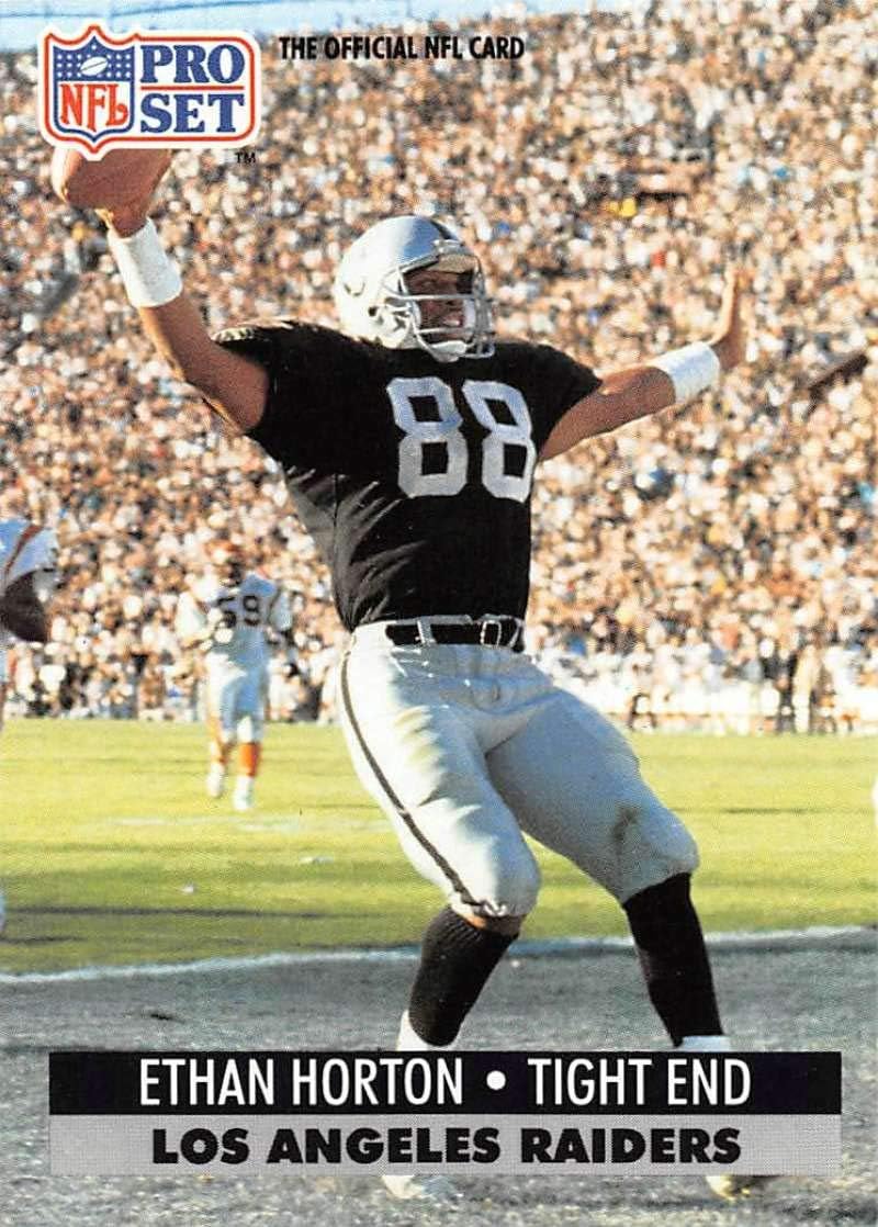 Amazon.com: 1991 Pro Set #545 Ethan Horton Los Angeles Raiders NFL ...