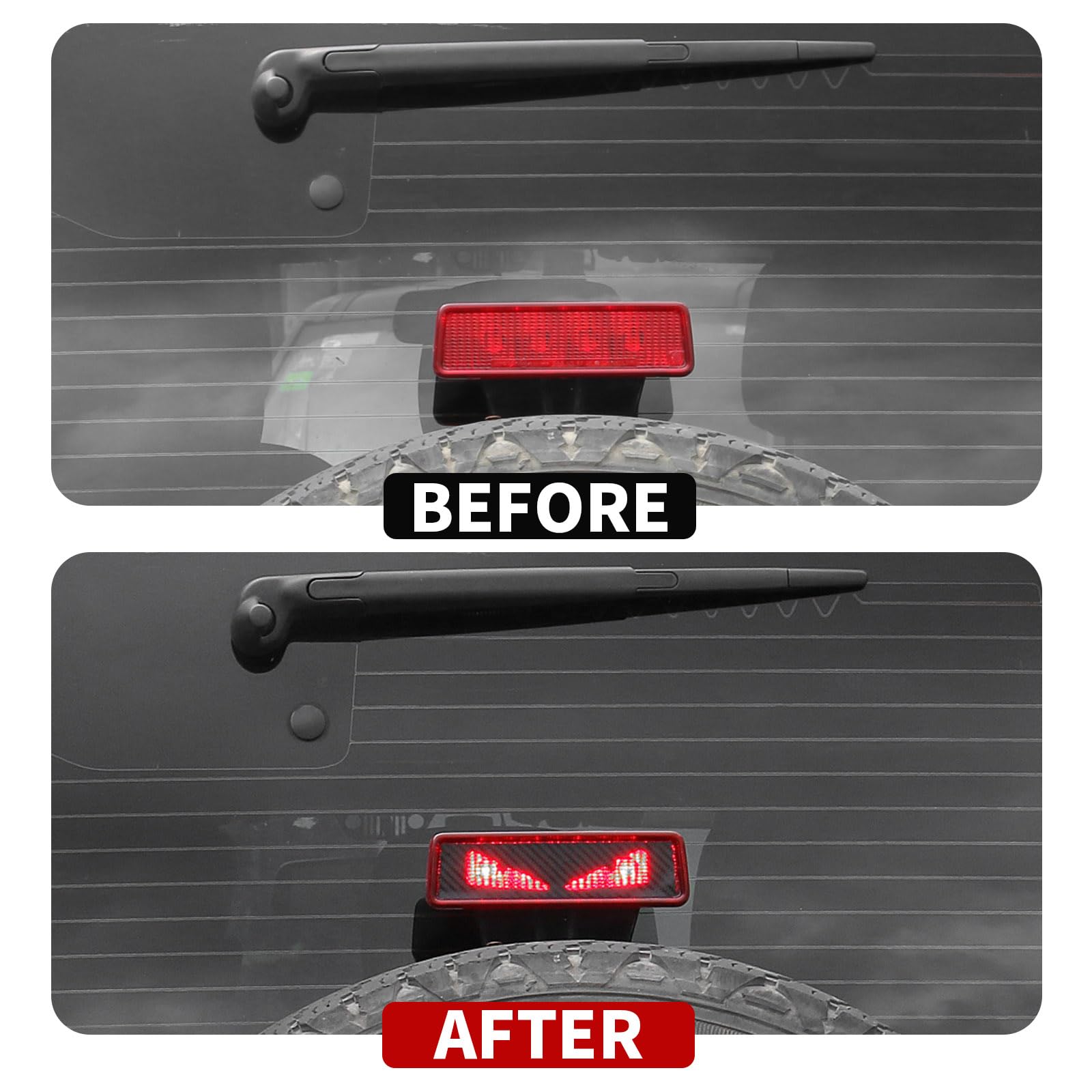 Snapklik.com : Third Brake Light Decal Carbon Fiber High Mount 3rd ...