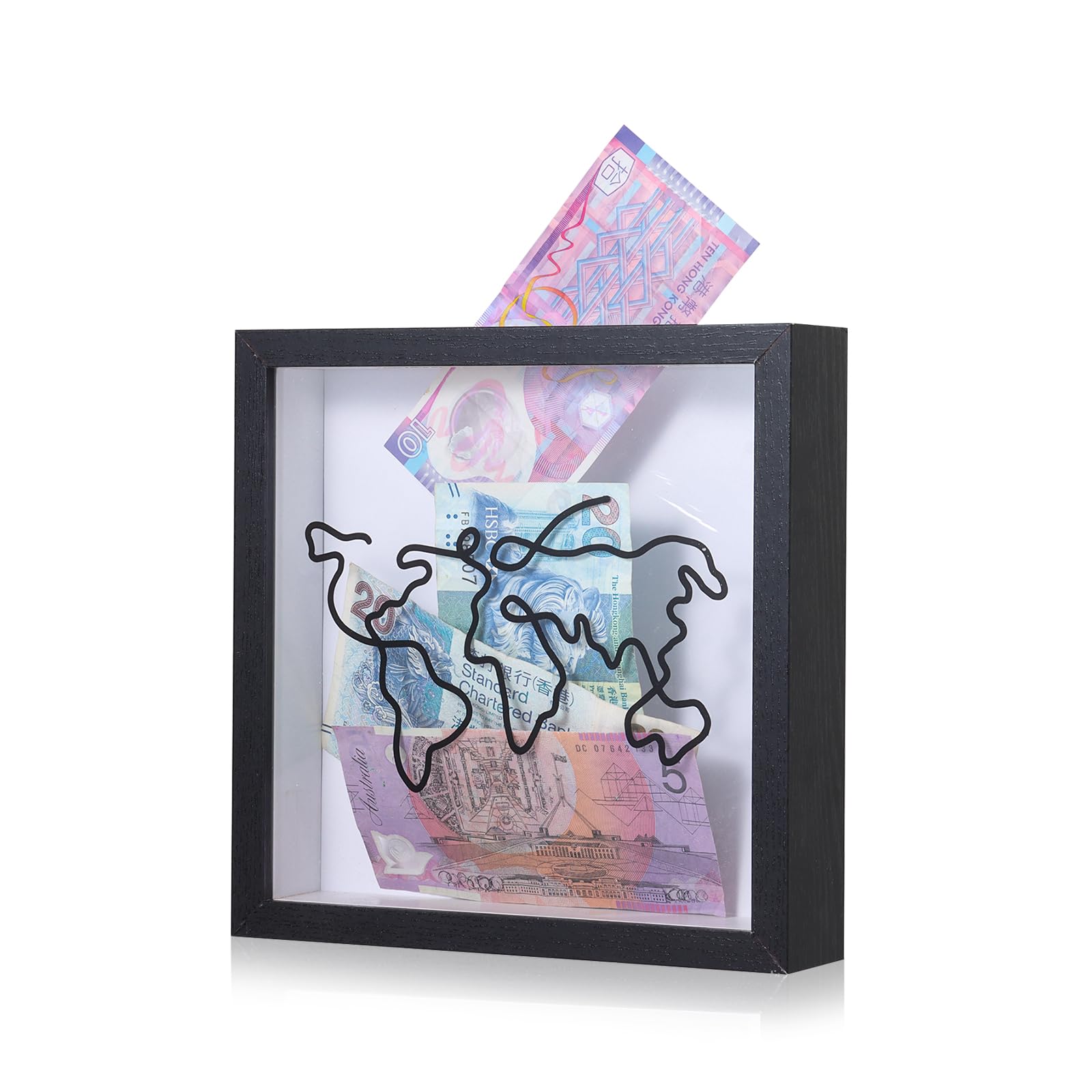 Memory Box Frames Shadow Box With Slots, Adventure Fund Boxes Frame 8x8 ...