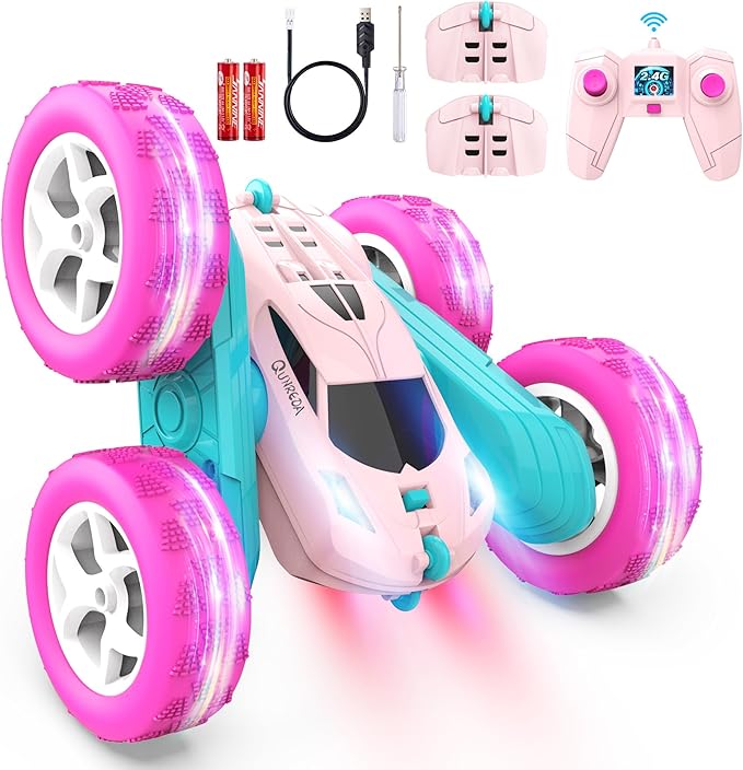 Amazon.com: QUNREDA RC Cars, Pink Remote Control Car for Girls, 2.4 GHZ ...