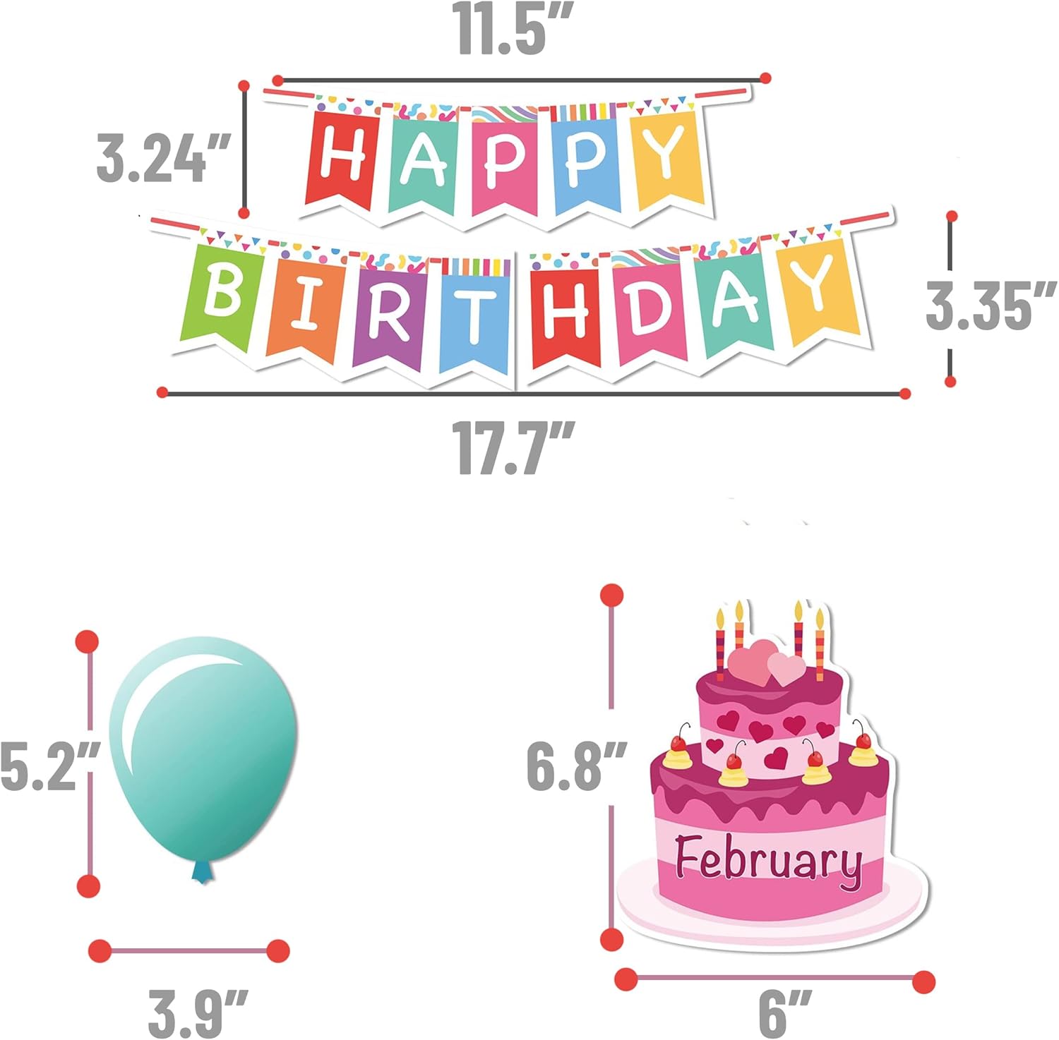 Happy Birthday Bulletin Board Set - 20 pcs, Nepal | Ubuy