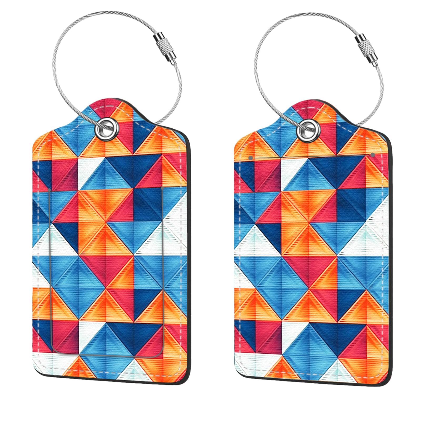Amazon.com: 2 Pcs Luggage Tags for Suitcases,PU Leather Cruise Ship ...