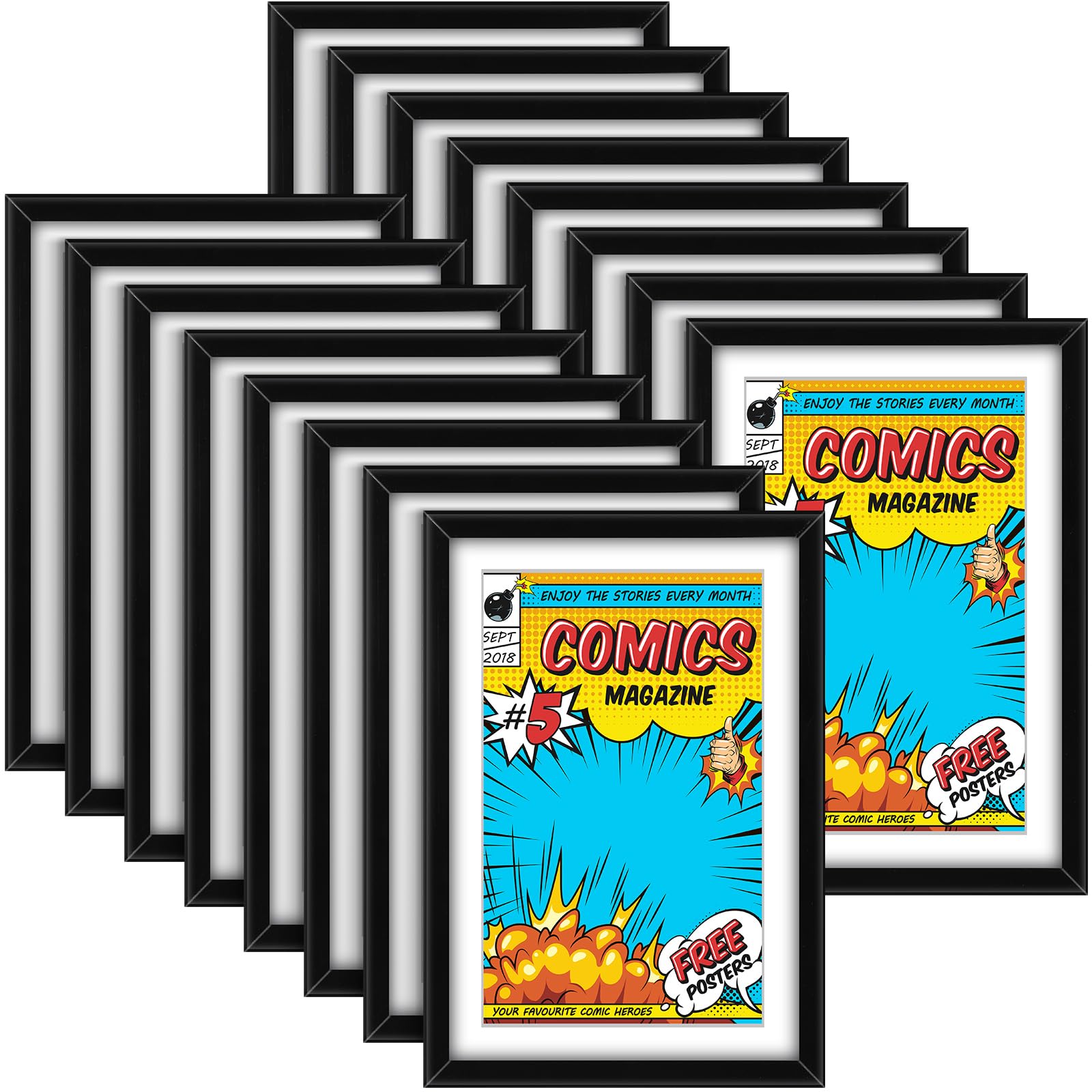 Amazon.com - Geetery 16 Pack Comic Book Frame, UV Protection, Comic ...