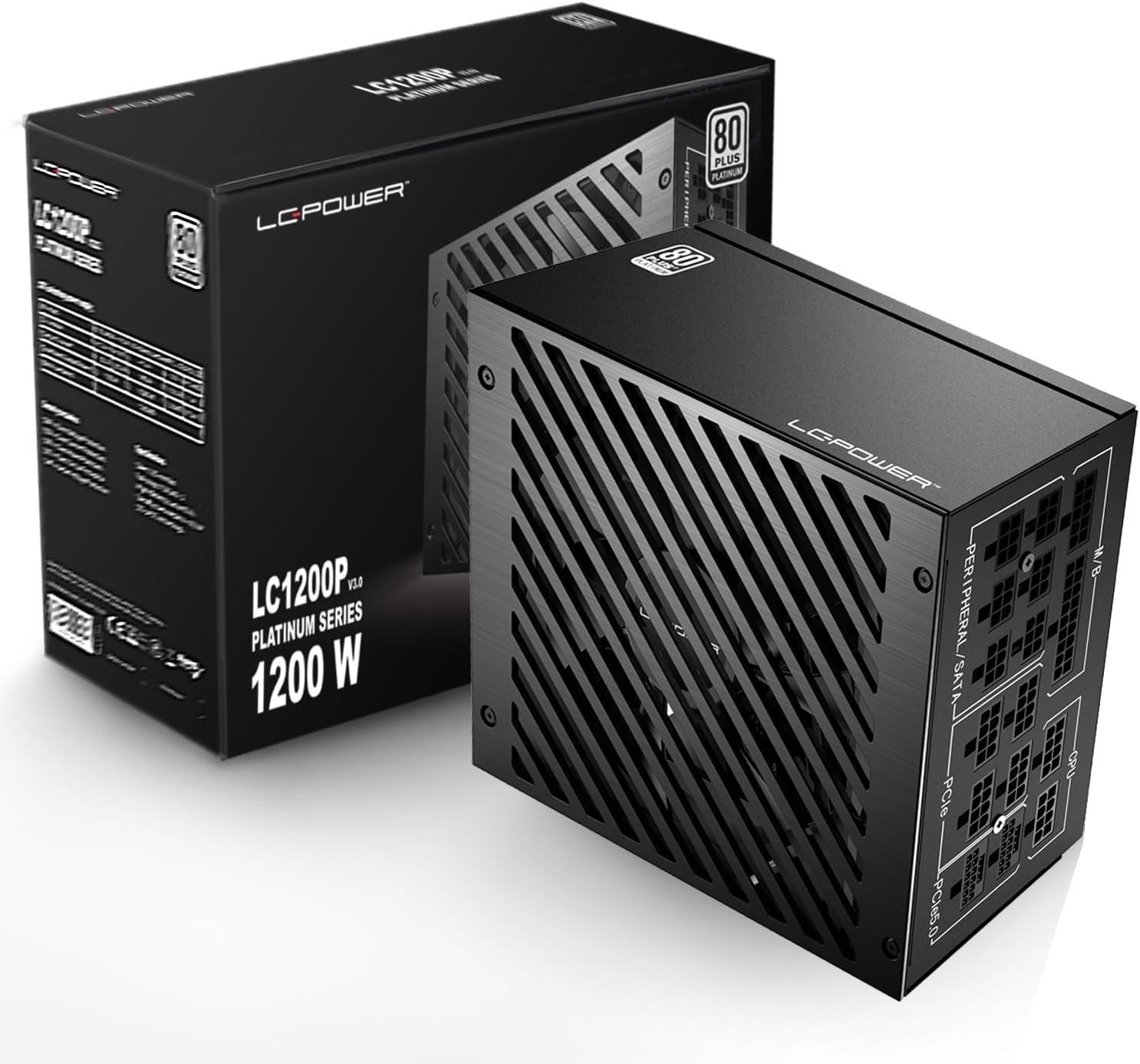 Amazon.com: LC-POWER Gaming PC Power Supply, 1200W PSU 80+ Platinum ...