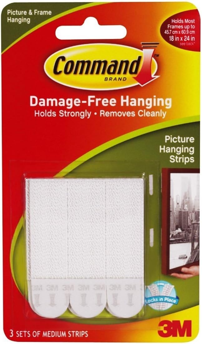 Command Strips 17201 Medium Command™ Adhesive Removable Interlocking ...