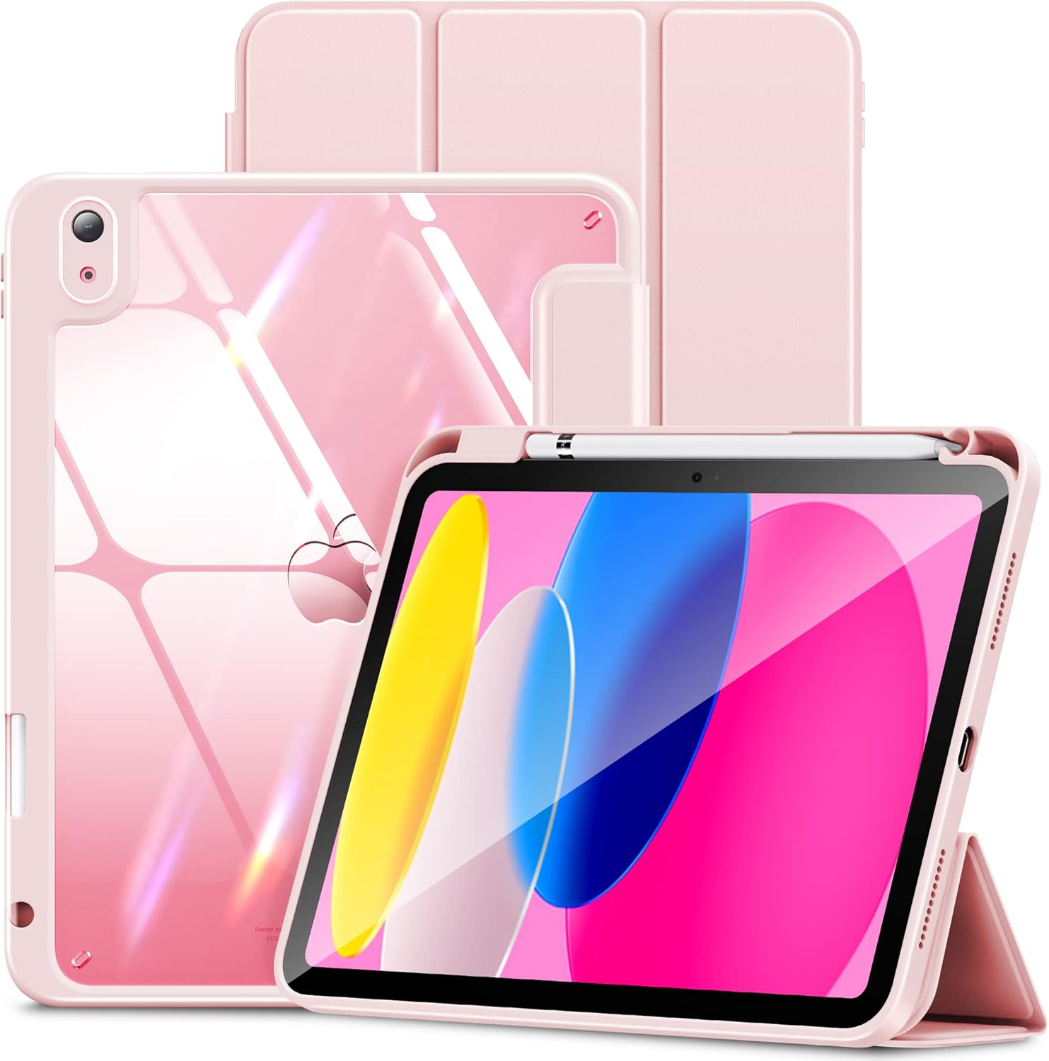 Amazon.co.jp: INFILAND iPad 10世代 用 ケース 2022 iPad 10.9インチ ケース 第1世代Pencil ...