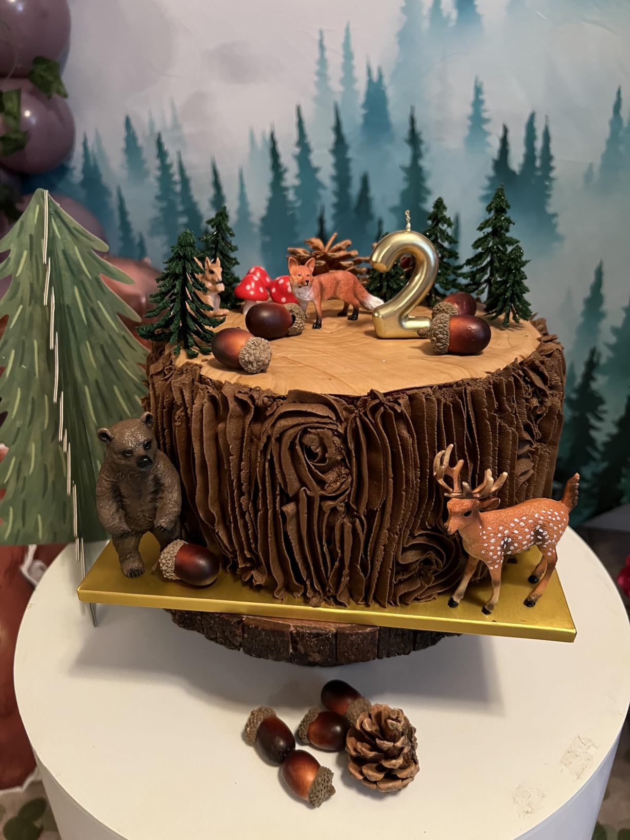 Amazon.com: 17 Pcs Woodland Animal Cake Toppers Jungle Safari Animal ...
