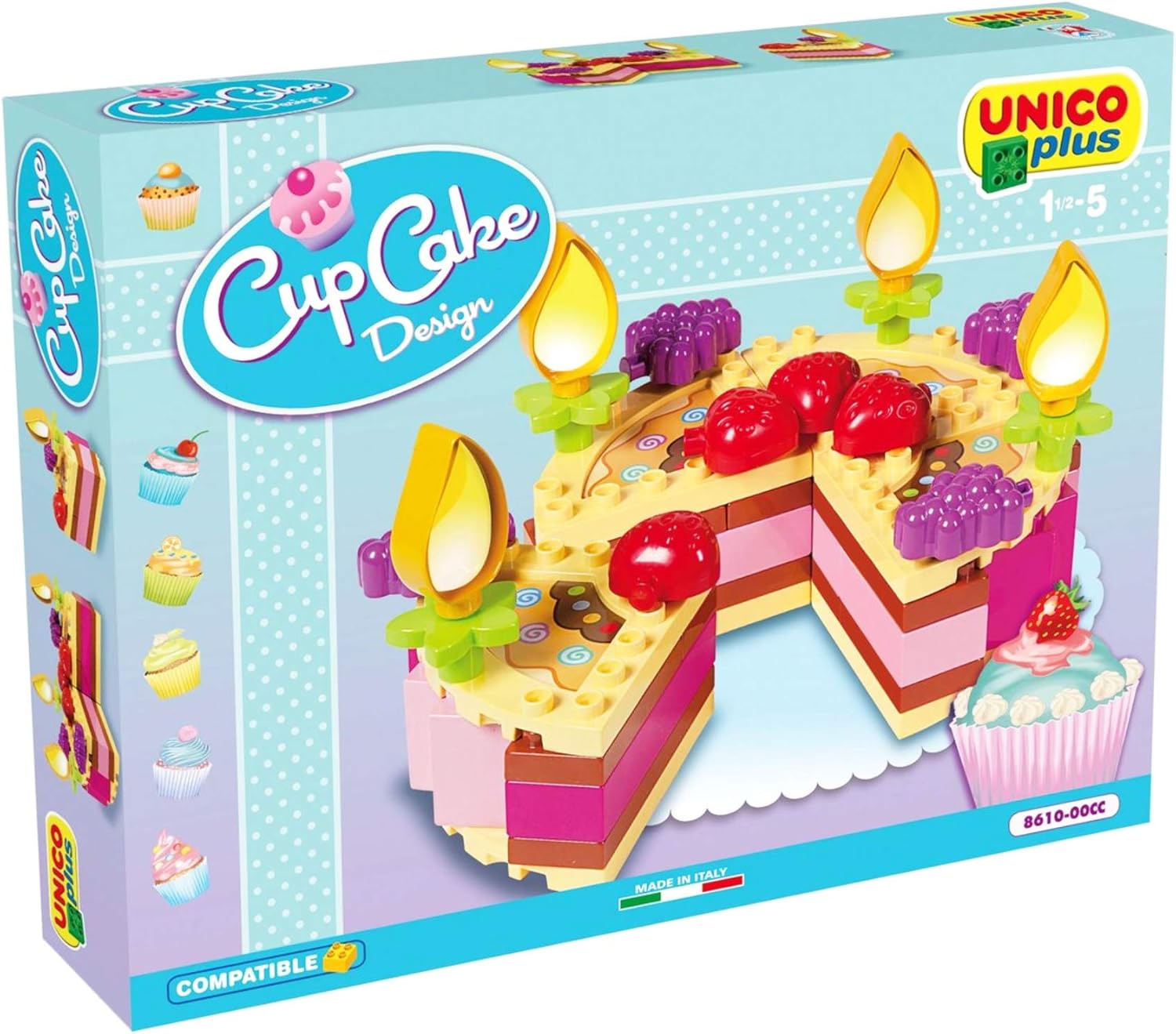 Unico Birthday Cake Building Blocks : Amazon.co.uk: Toys & Games