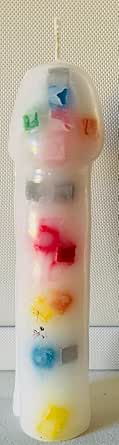 Amazon.com: Penis Genital Image Figure Candle/ 7 Colors/Double Action ...