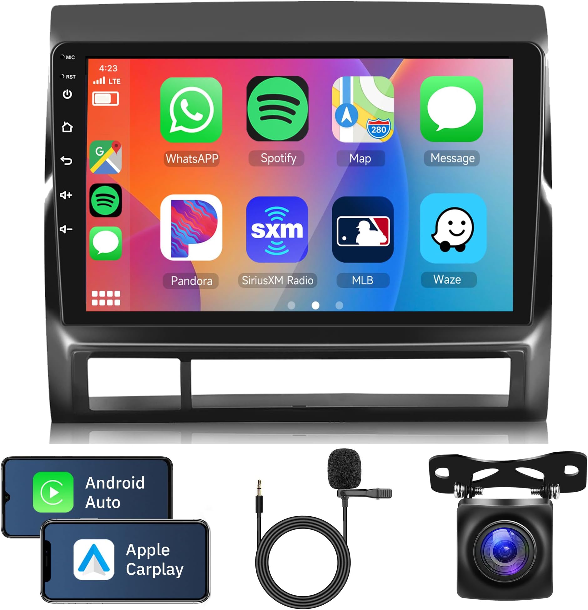 Amazon.com: 8 Core 5G WiFi Car Stereo Radio 48-EQ for Toyota Tacoma ...