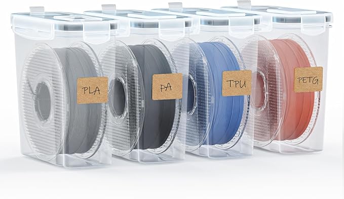 YOOPAI Filament Storage Box - 4 Pack Filaments Container for 3D ...