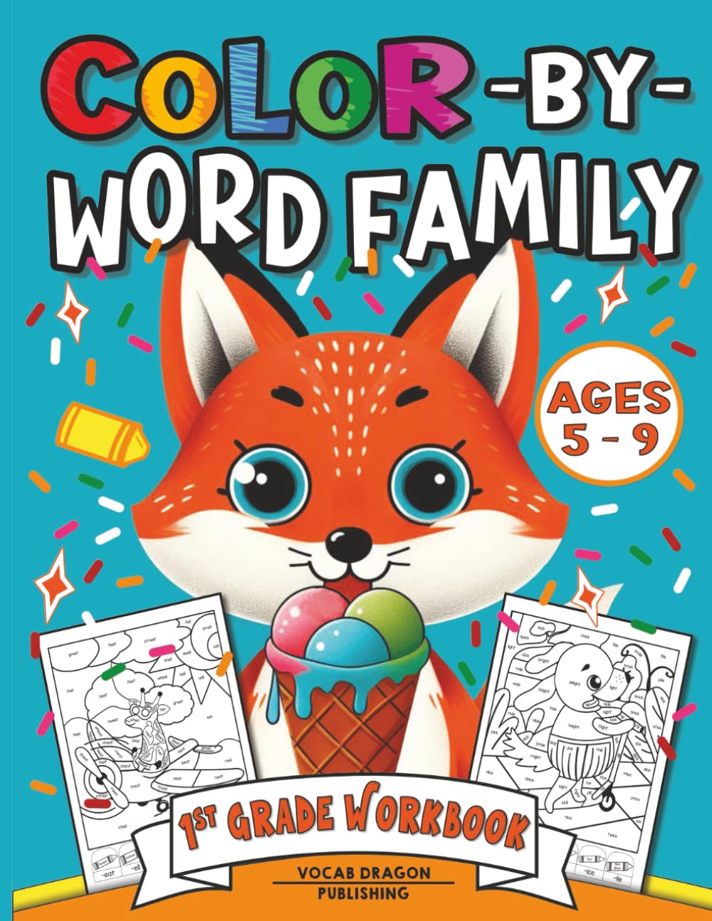 Color-By-Word Family: Word Family Review and Color-by-Code Activities