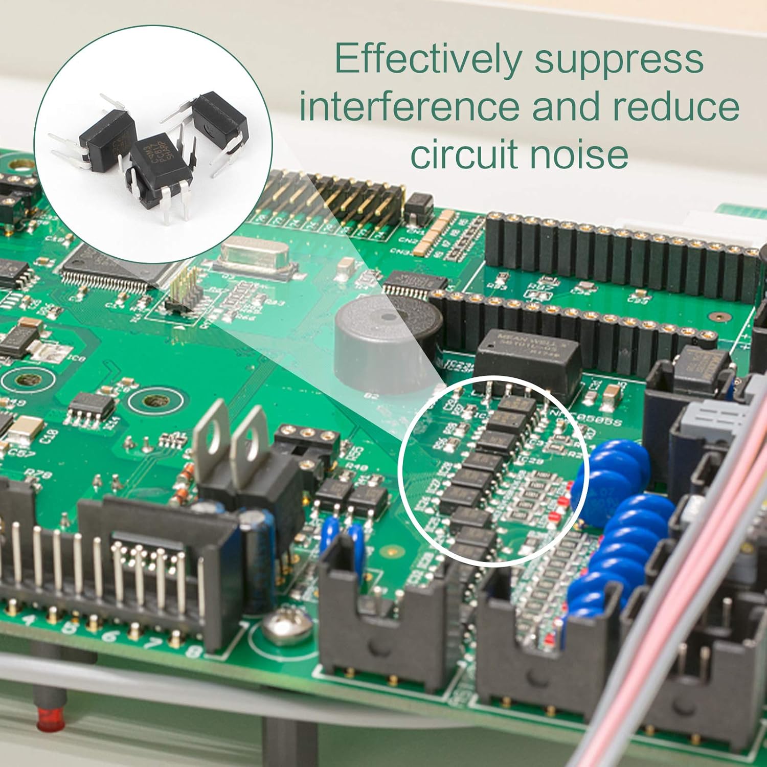 60 Pieces Optocoupler, PC817 Optocoupler 4 Pin Mounting Optocoupler 2 ...