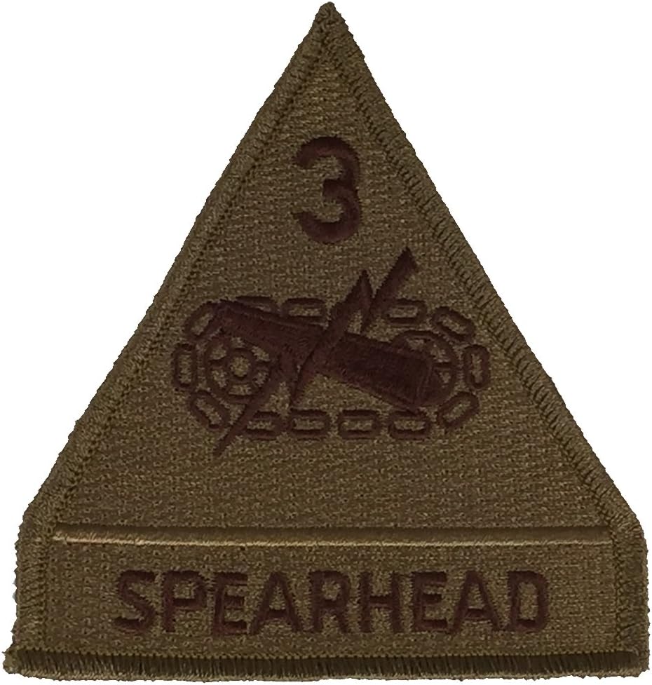 Amazon.com: 3RD Armored Division SPEARHEAD Unit Patch - Desert/Tan ...