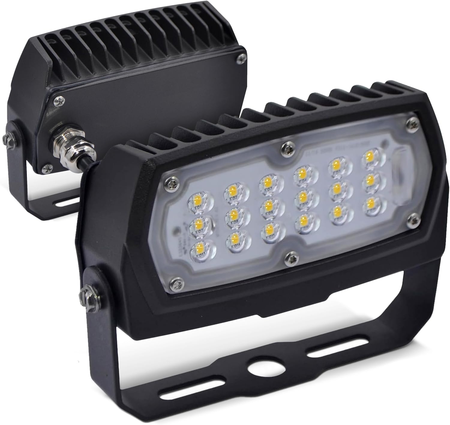 Marathon Lighting LED Flood Light Outdoor -15W, 1830 Lumens, AC 120 ...