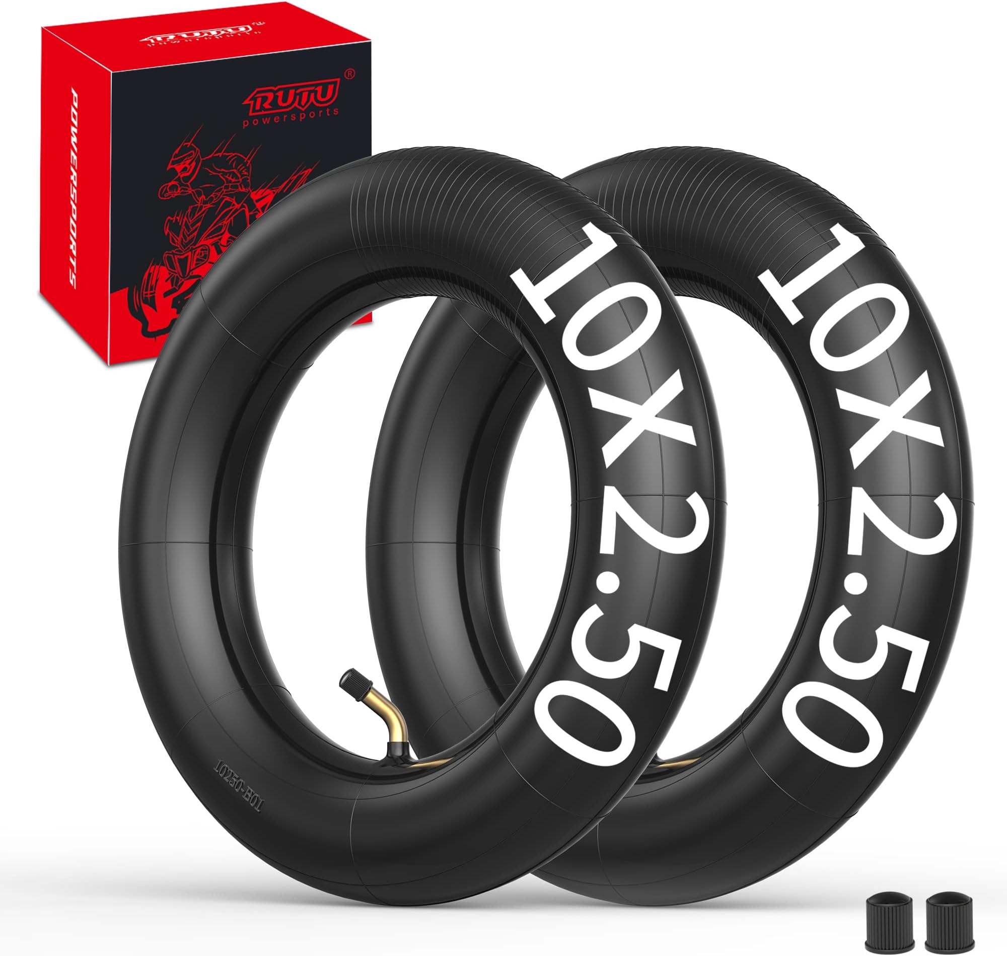 Amazon.com: 2 Pack of 10x2.50 Inner Tubes With Bent Valve Stem ...