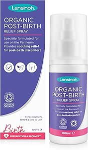 Lansinoh Organic Post-Birth Relief Spray - 100ml - Natural ingredients ...