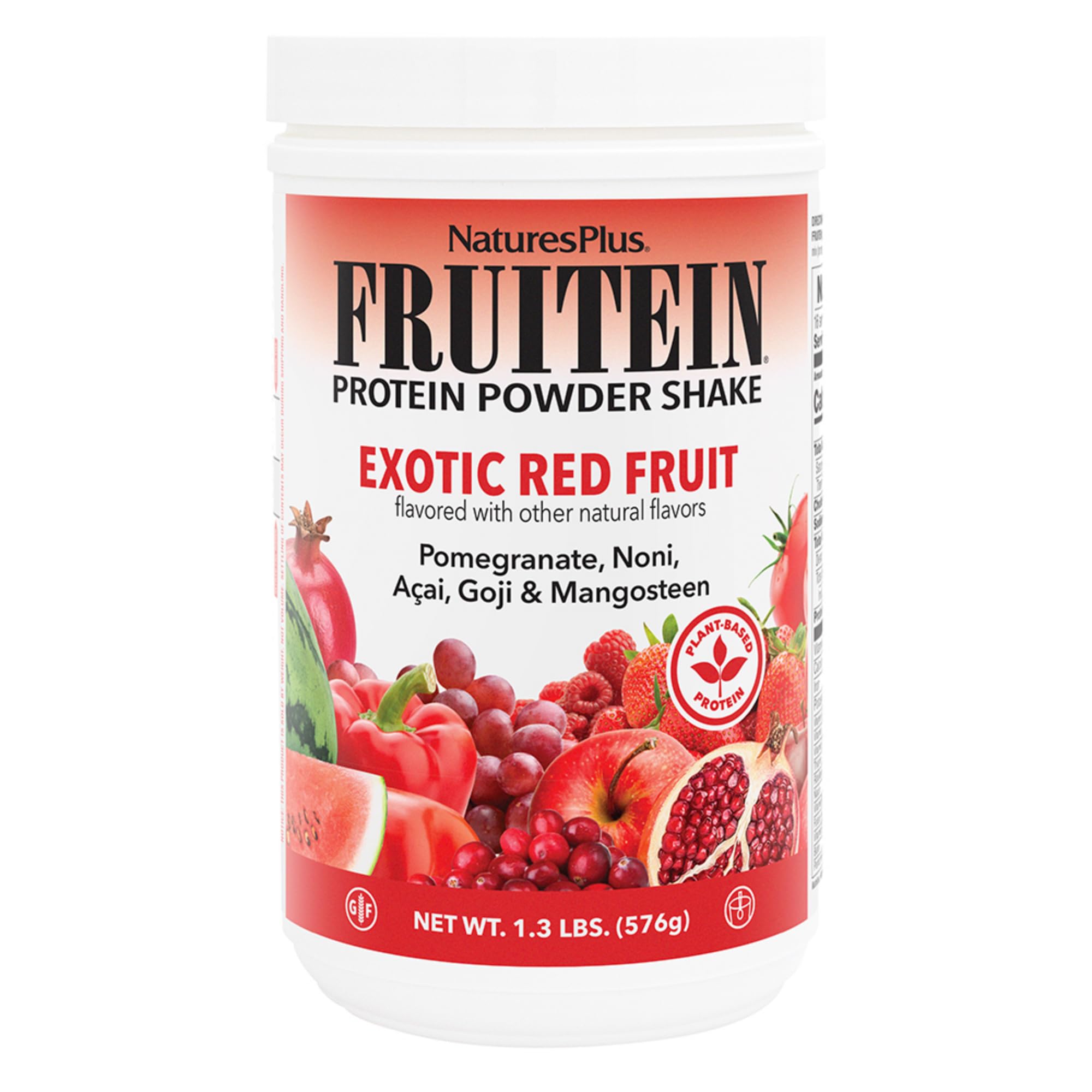 Amazon.com: NaturesPlus FRUITEIN Exotic Red Fruit Shake - 1.3 lbs ...
