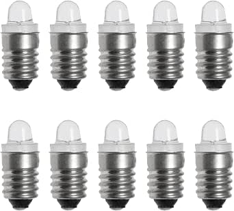 Lind Kitchen 10PCS Cool White E10 LED Mini Lamps 3 Volt Miniature ...